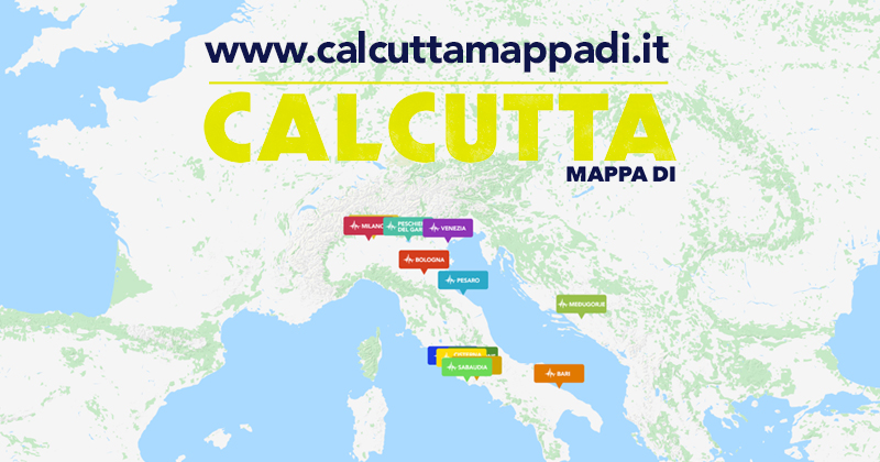 Calcutta mappa di